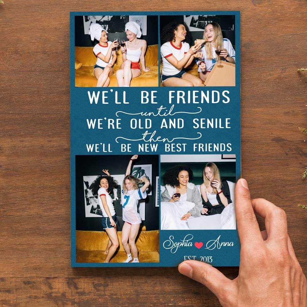 We'll Be New Best Friends Customized Friend Photo With Name ...