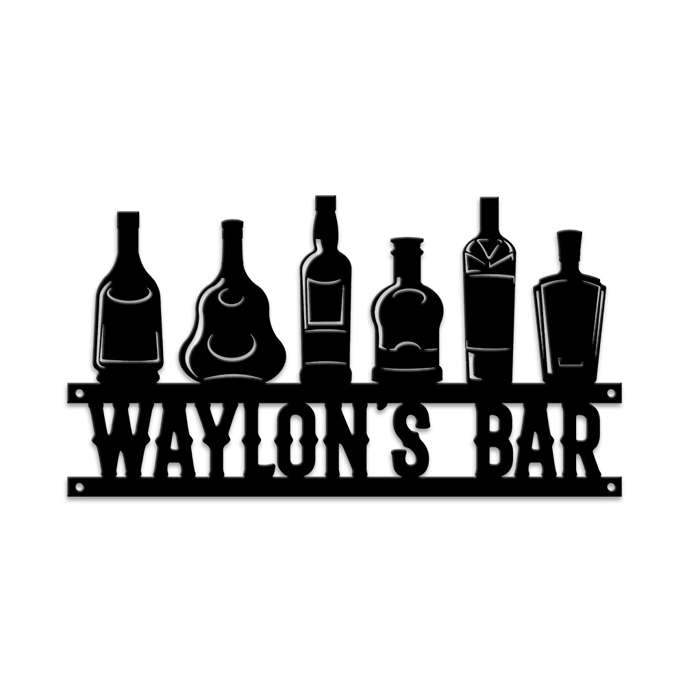 MeMate Wine Bar Sign for Bar Decoration, Indoor Outdoor Bar Decor ...